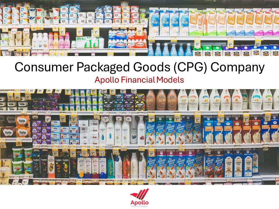 Consumer Packaged Goods (CPG) Company Financial Model and Valuation ...