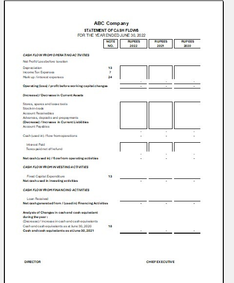 Financial Statement Templates - Eloquens