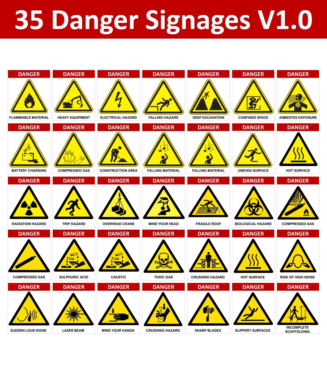 35 Danger Signages V1.0 - Eloquens