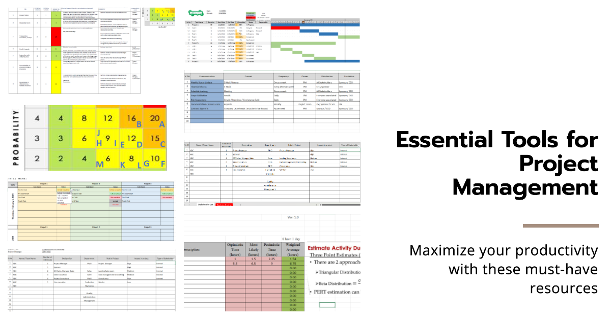 Project Management Templates - Bundle - All In One - Eloquens