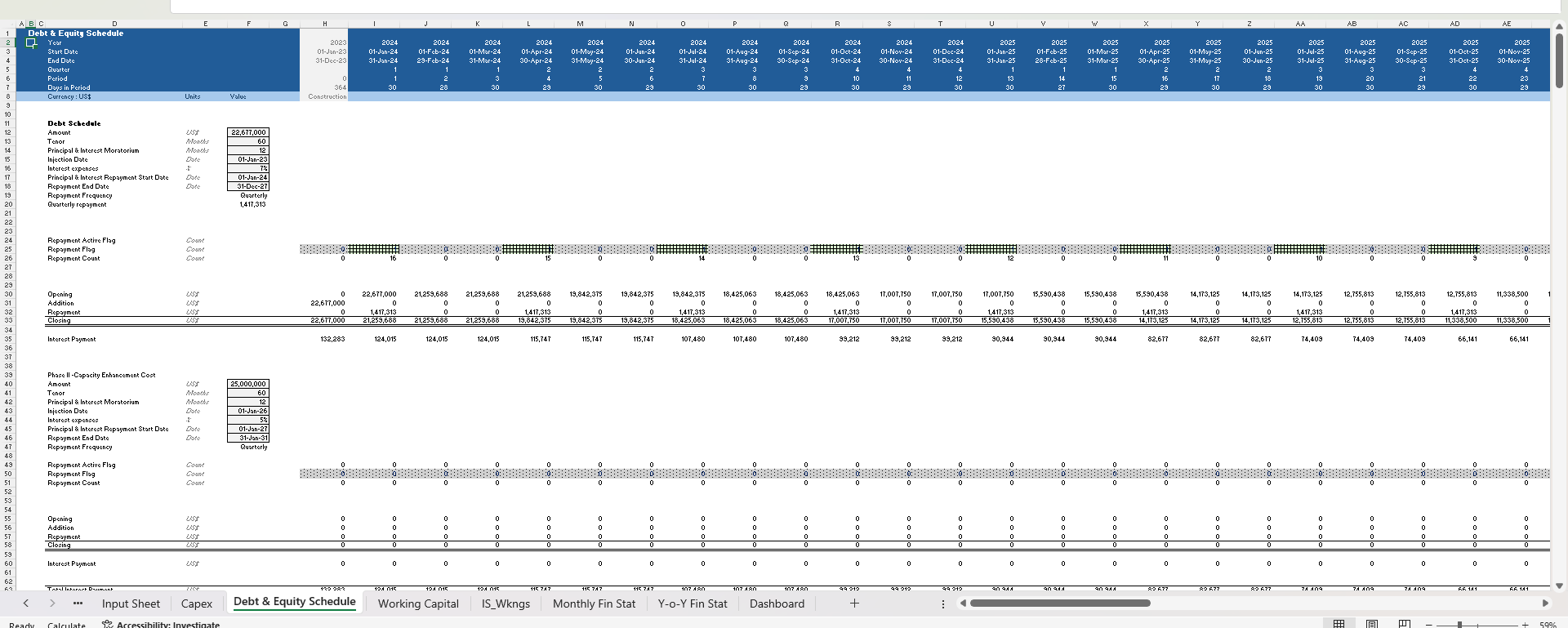 Comprehensive 3 - Statement Financial Model for a Midstream Oil and Gas ...