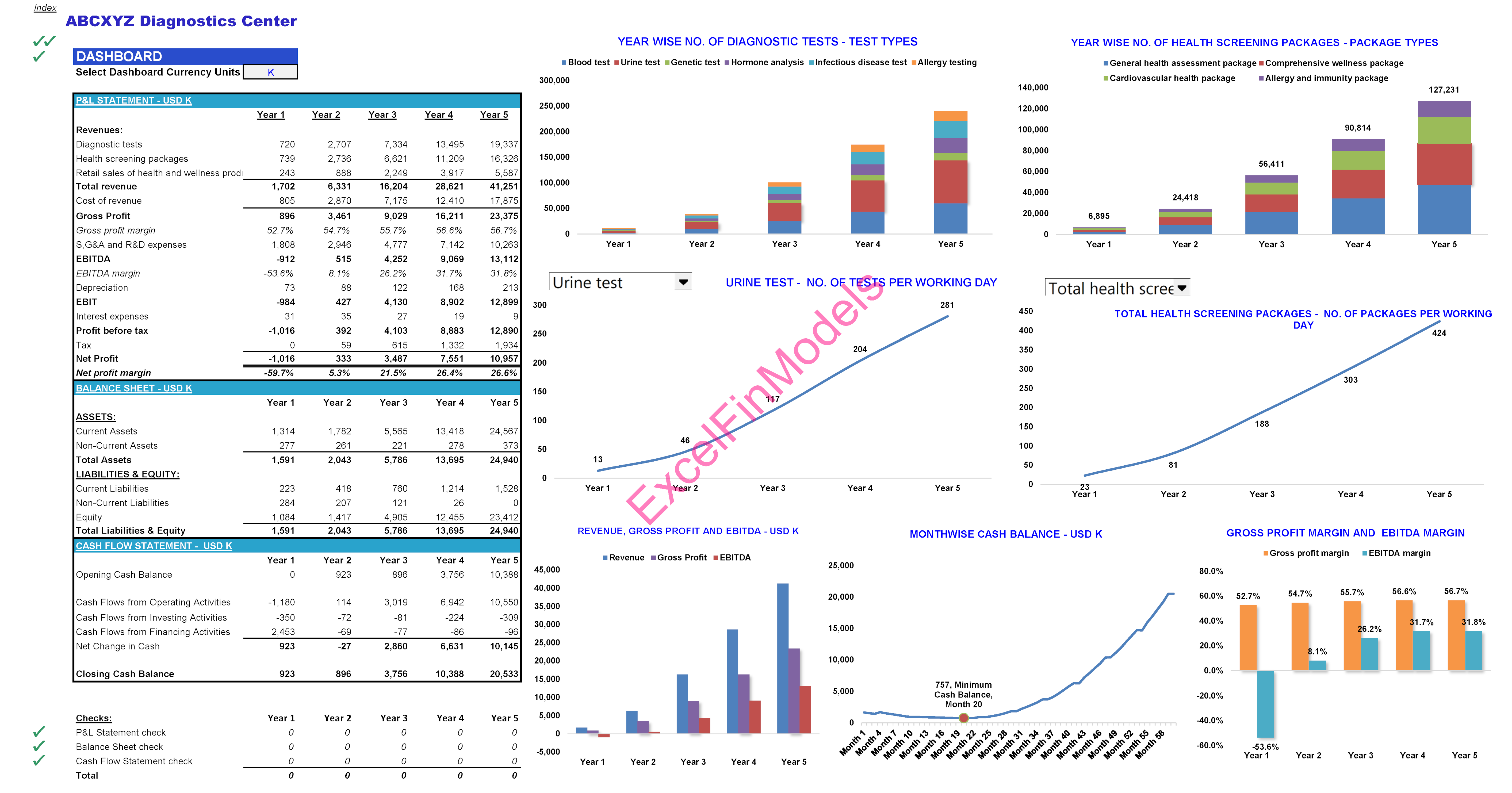Diagnostic Collection Center Financial Model - Eloquens