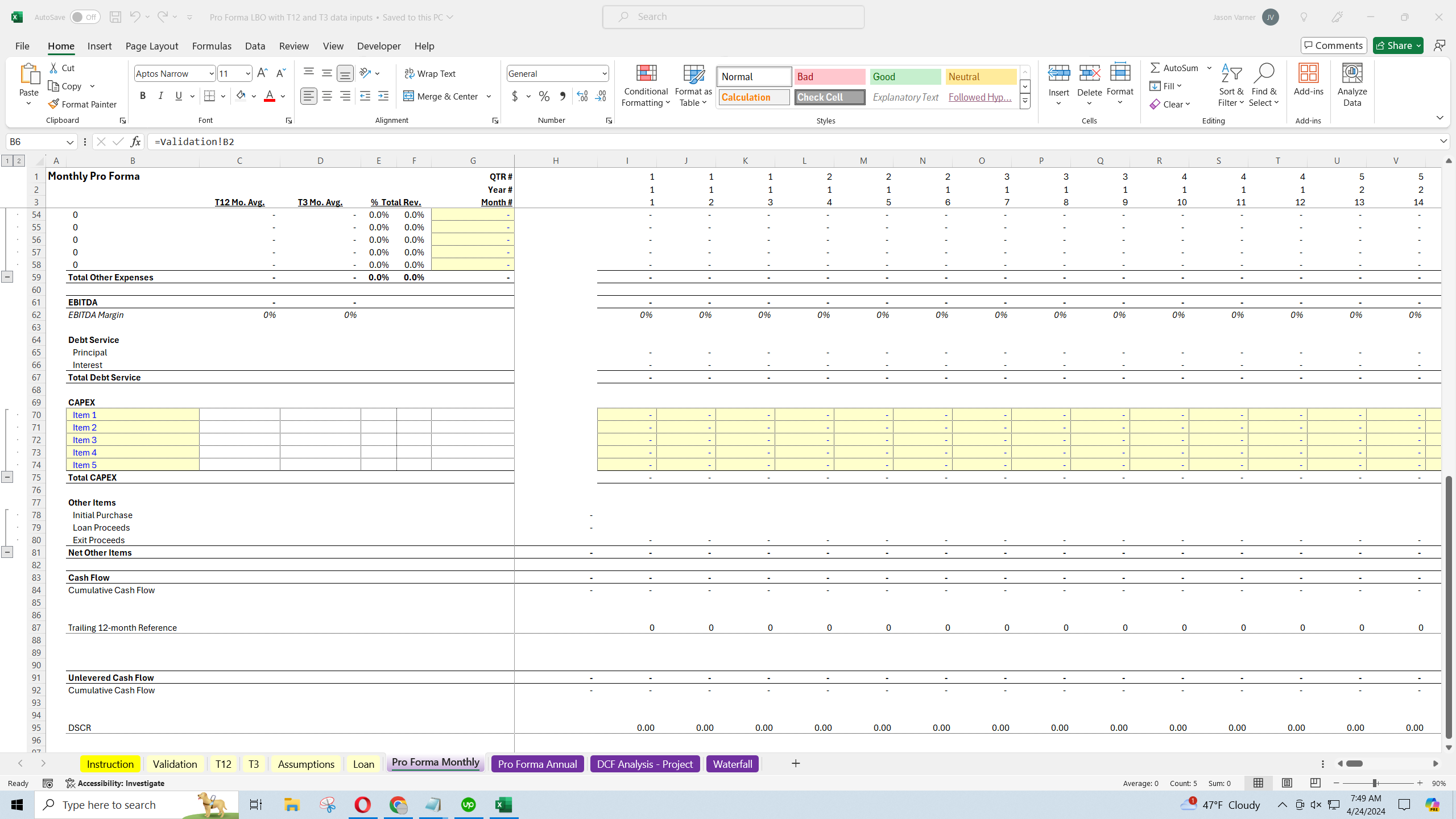 T12 Business Acquisition Template - Eloquens