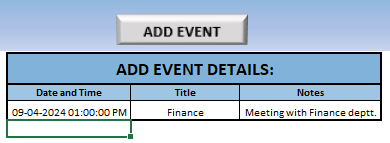Dynamic Appointment Scheduler in Excel / Monthly Calendar View - Eloquens