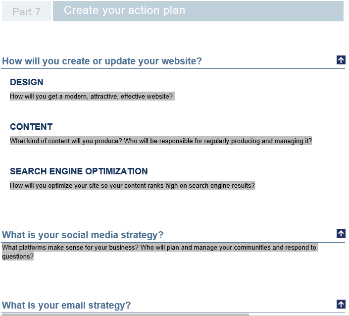 Marketing Plan Template and Worksheet - Eloquens