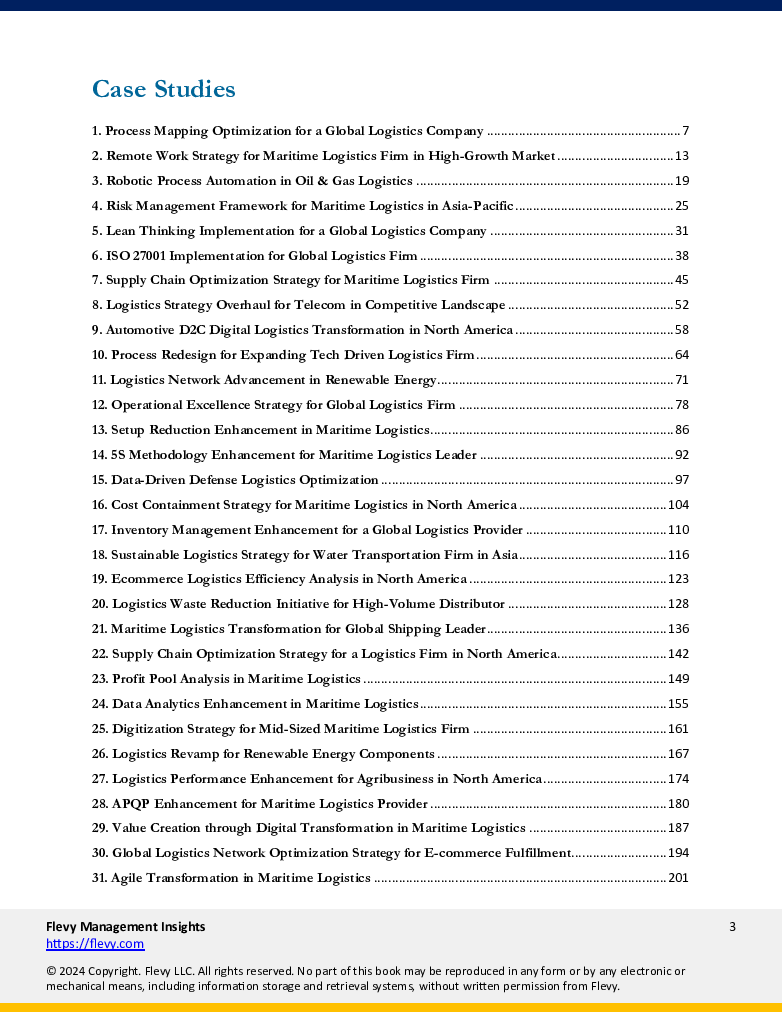 100 Case Studies on Logistics - Eloquens