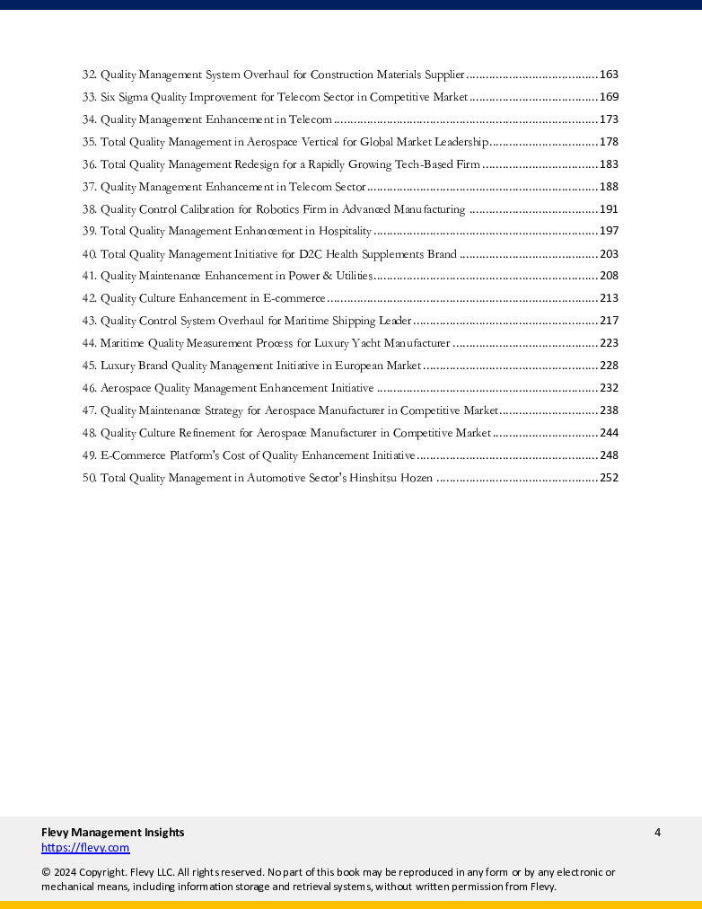 50 Case Studies on Quality Management - Eloquens