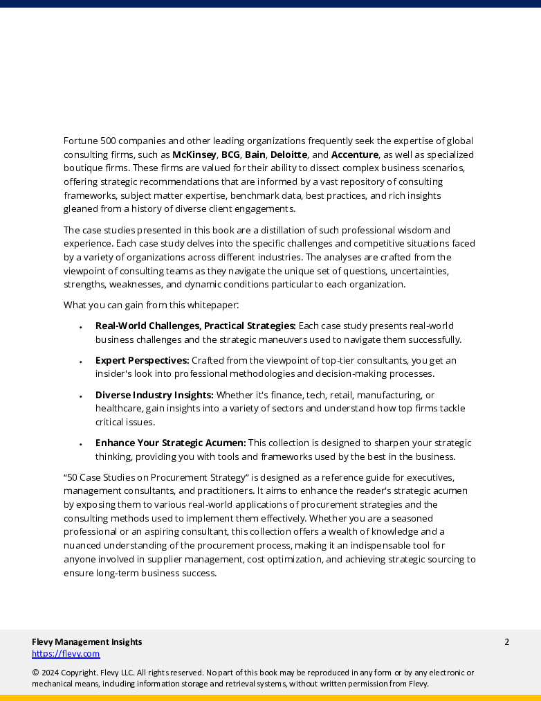 50 Case Studies on Procurement - Eloquens