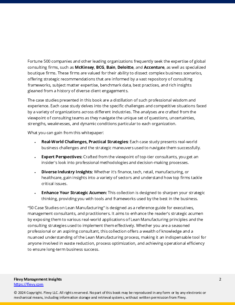 50 Lean Manufacturing Case Studies - Eloquens