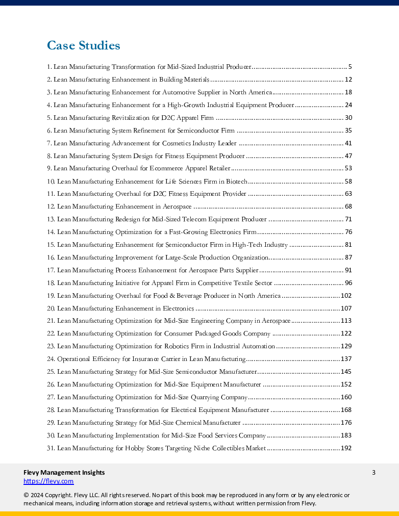 50 Lean Manufacturing Case Studies - Eloquens