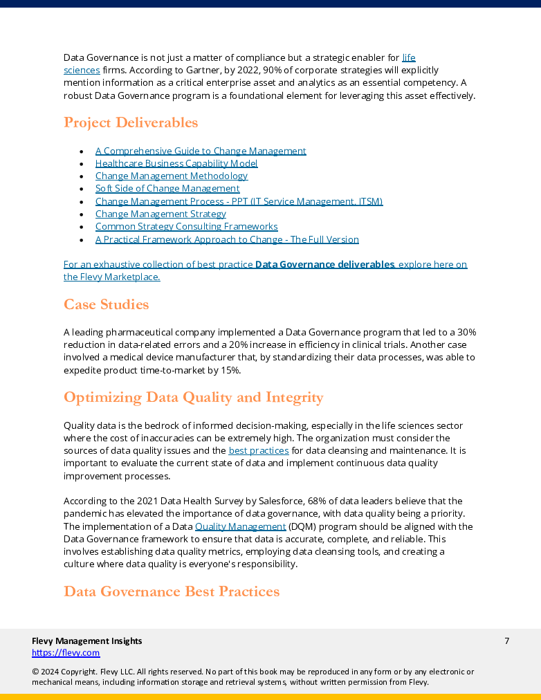 50 Data Governance & Data Management Case Studies - Eloquens