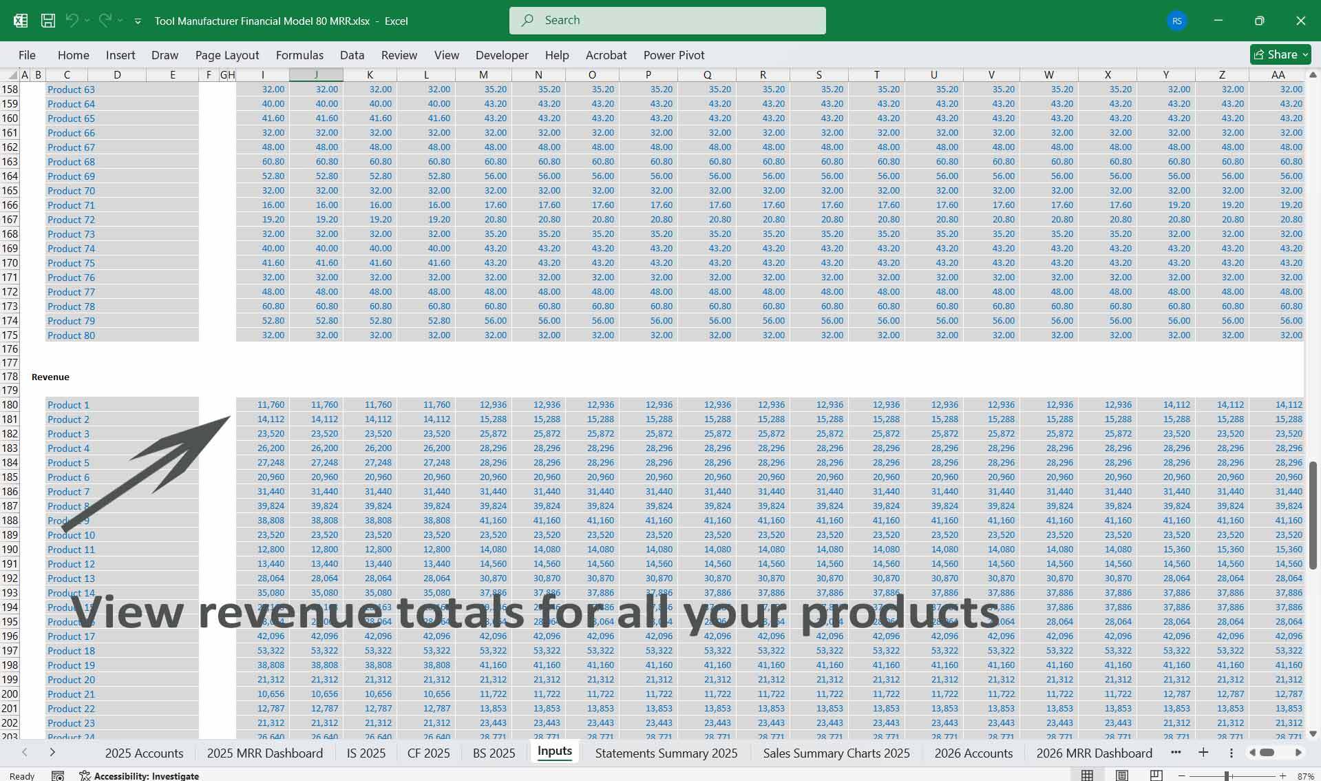 Tool Manufacturer Financial Model - Eloquens