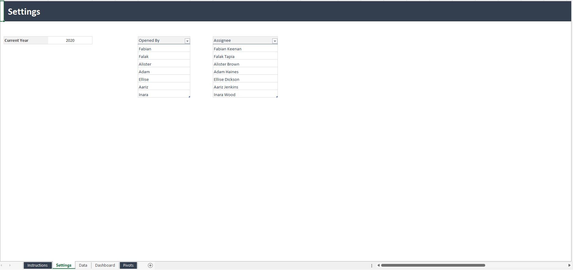 Bug Tracker Excel Template - Eloquens