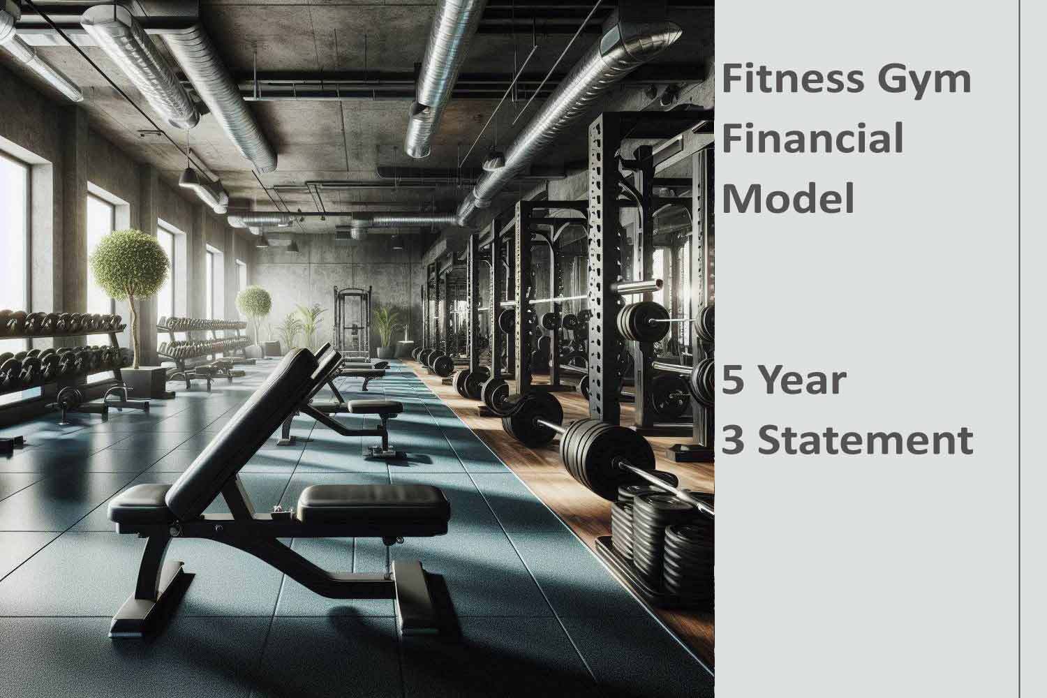 Fitness Gym Financial Model 5 Year 3 Statement - Eloquens