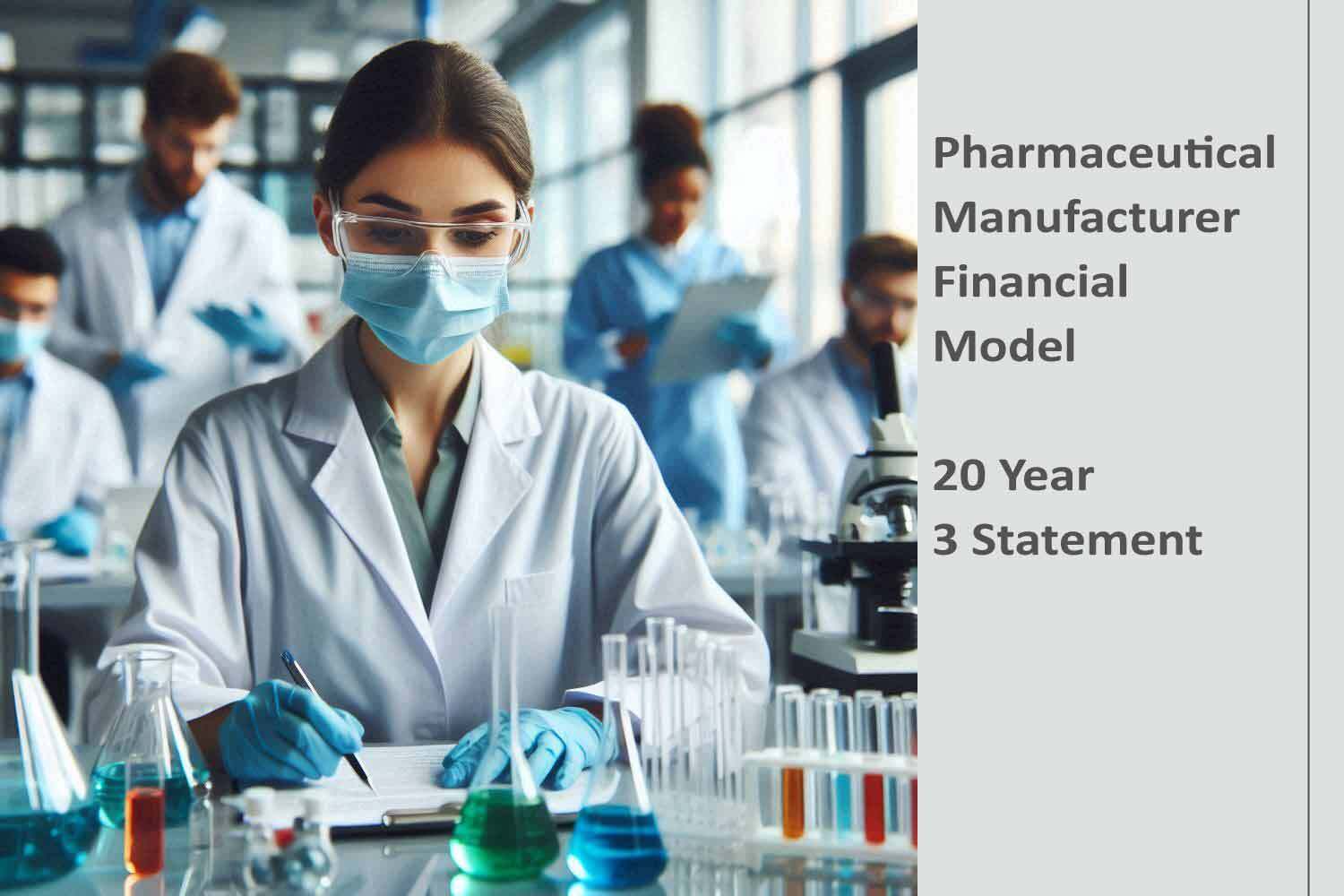 Pharmaceutical Manufacturer Finance Model 20 Year 3 Statement 105 Tab ...