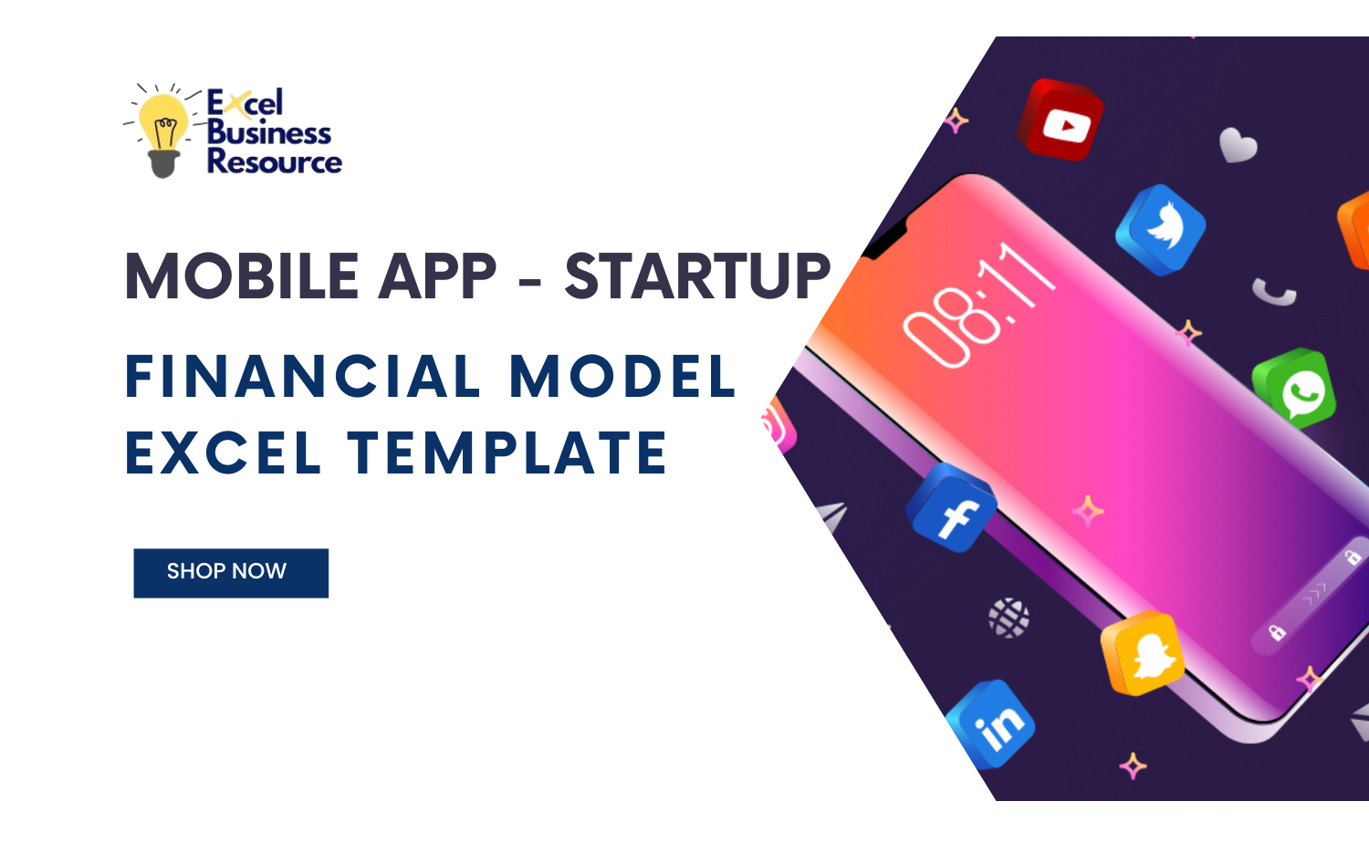 Mobile App (SaaS) Financial Model & Valuation Template - Eloquens