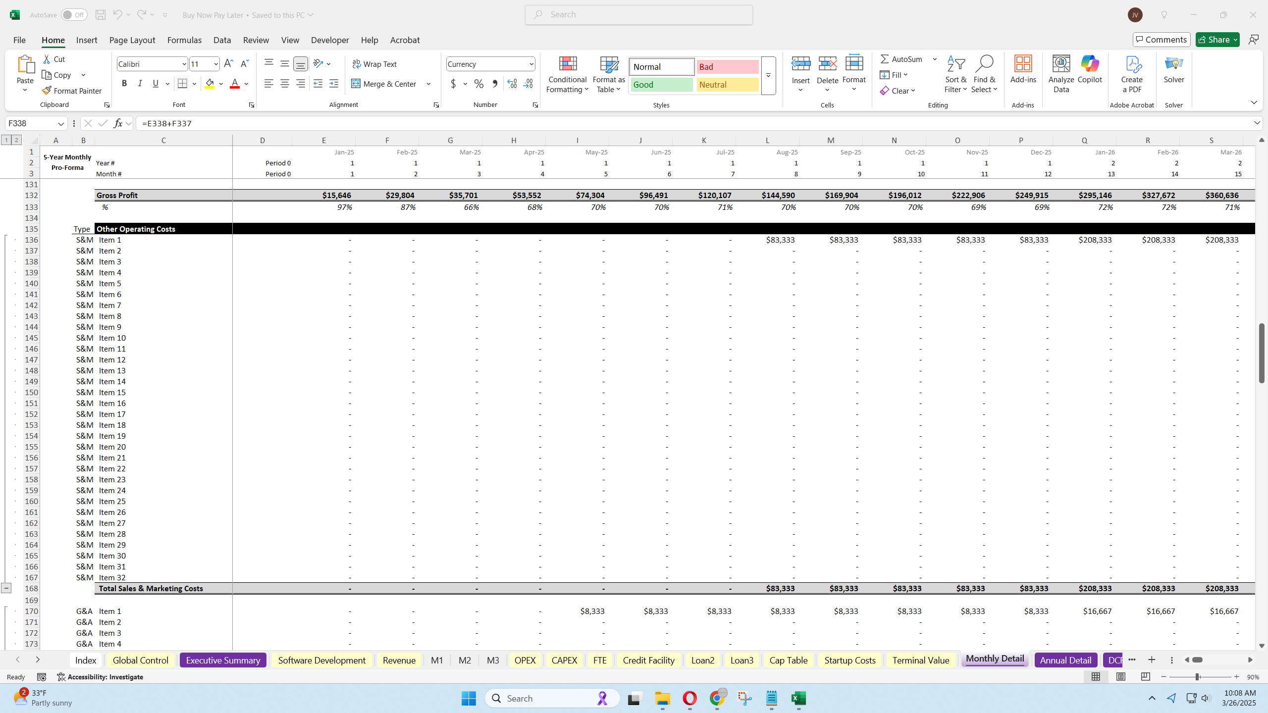 Buy Now, Pay Later (BNPL) Excel Financial Model Template for Startups ...
