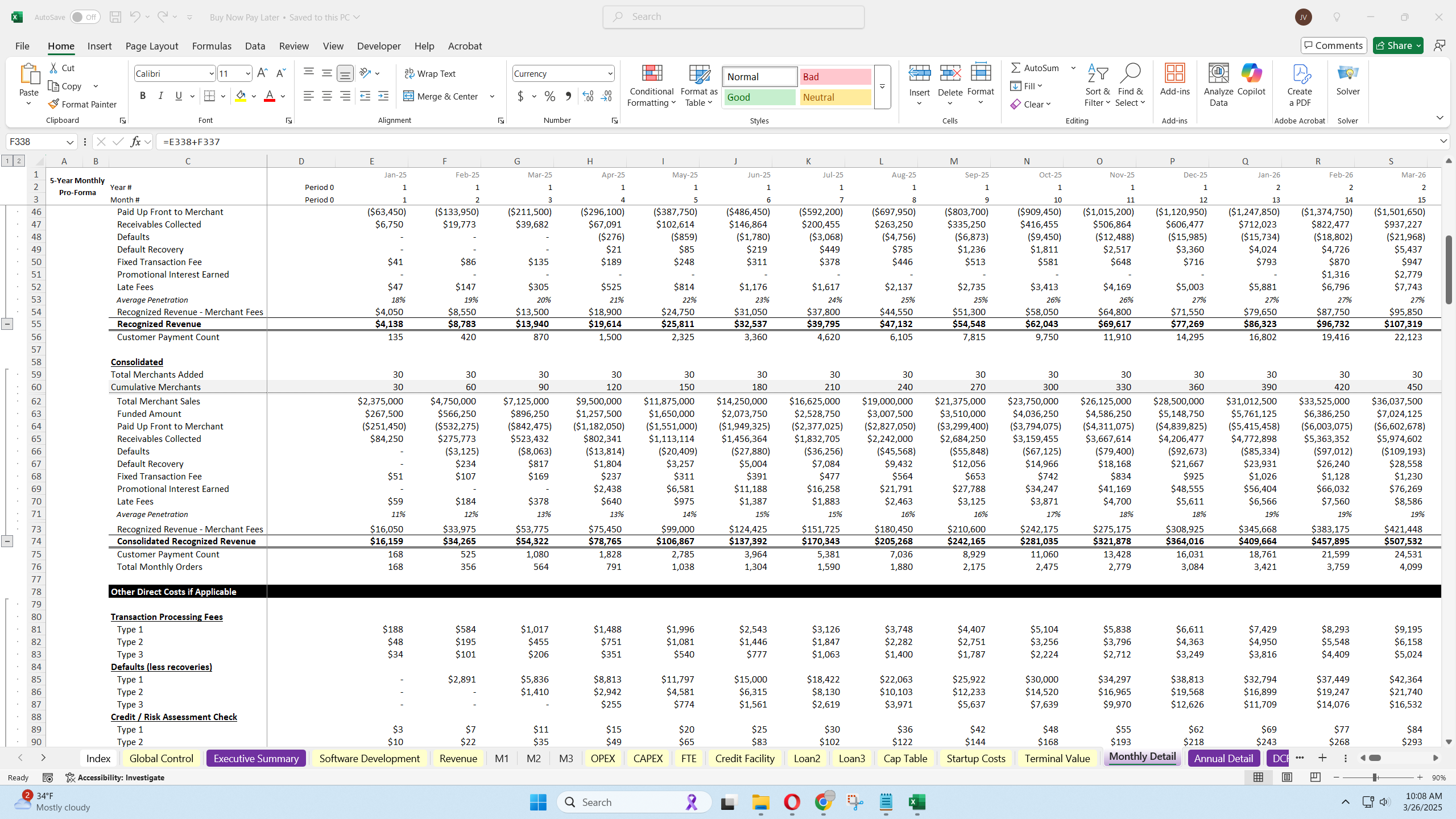 Buy Now, Pay Later (BNPL) Excel Financial Model Template for Startups ...