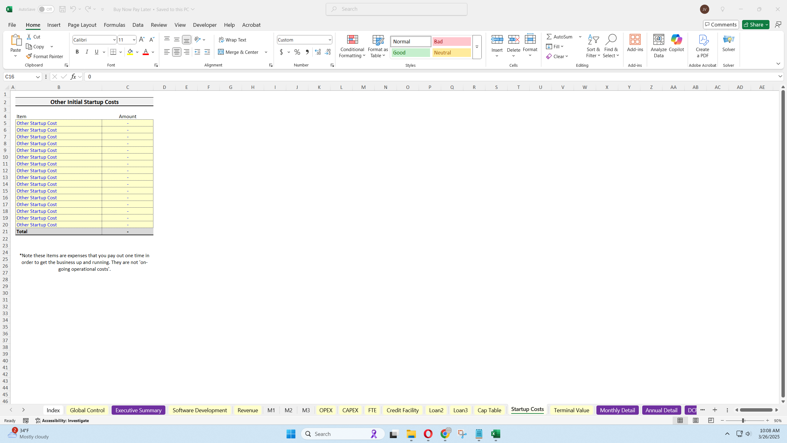 Buy Now, Pay Later (BNPL) Excel Financial Model Template for Startups ...