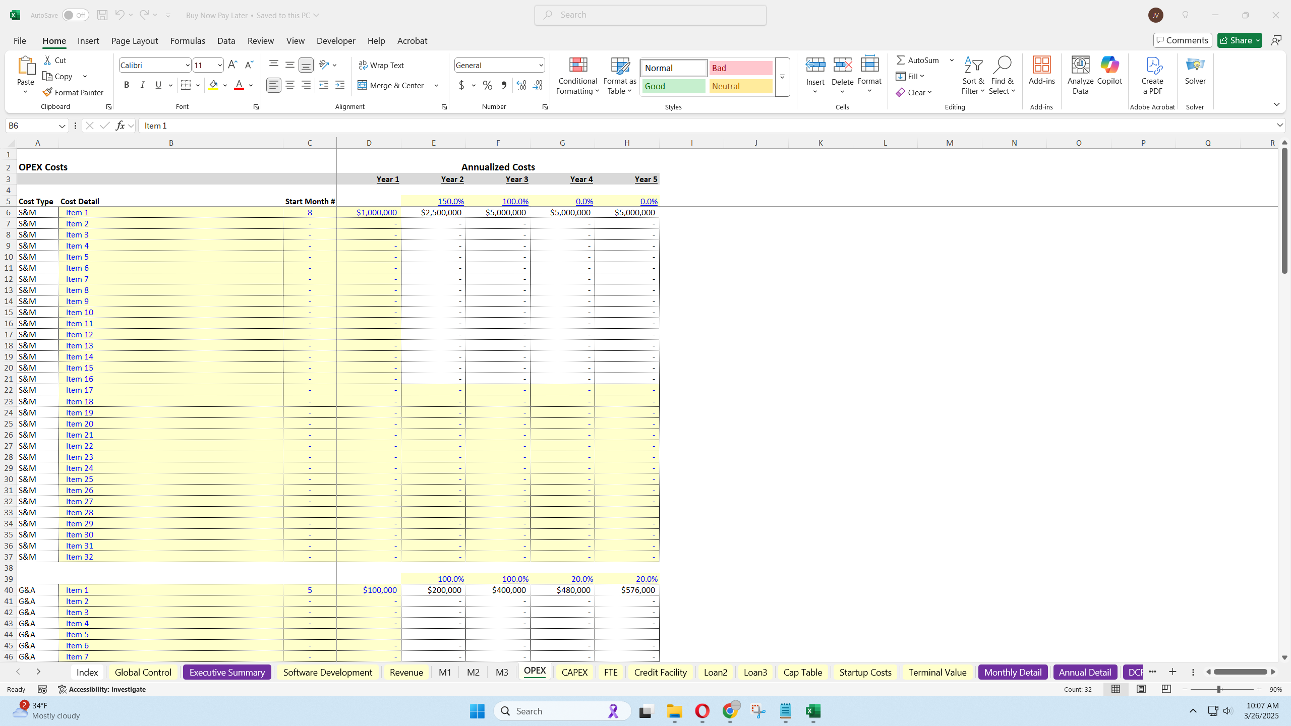 Buy Now, Pay Later (BNPL) Excel Financial Model Template for Startups ...