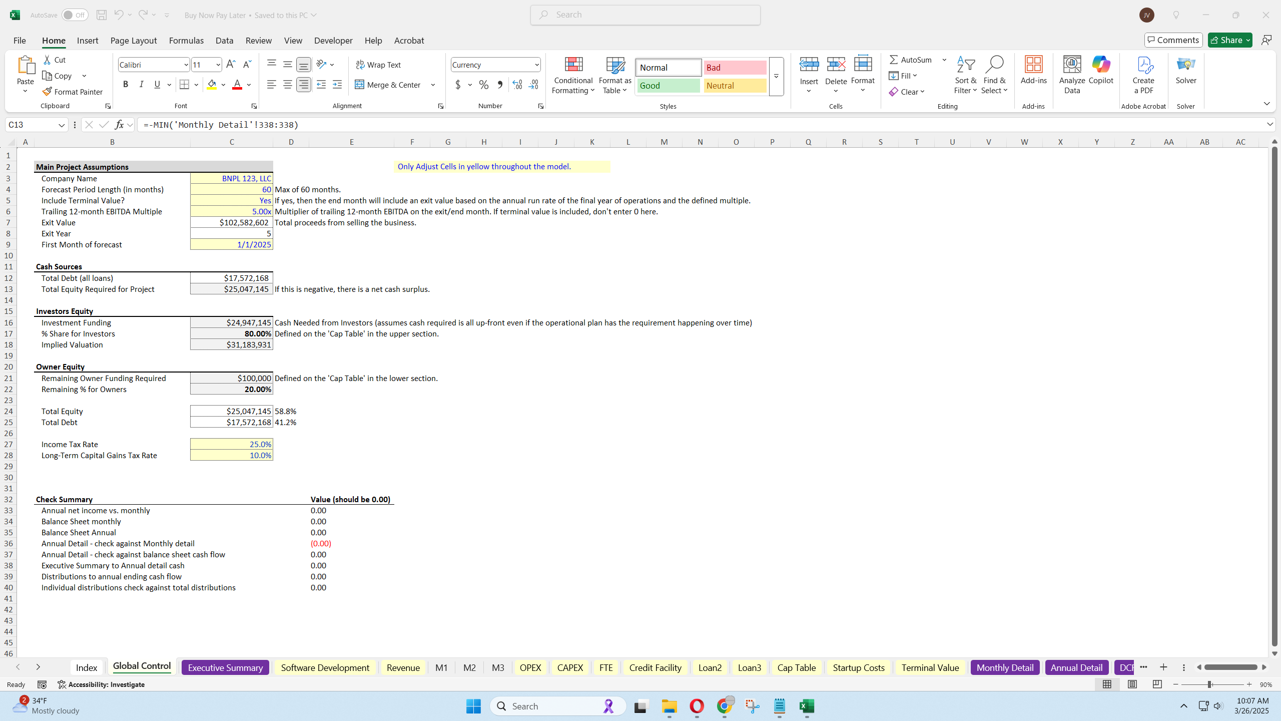 Buy Now, Pay Later (BNPL) Excel Financial Model Template for Startups ...
