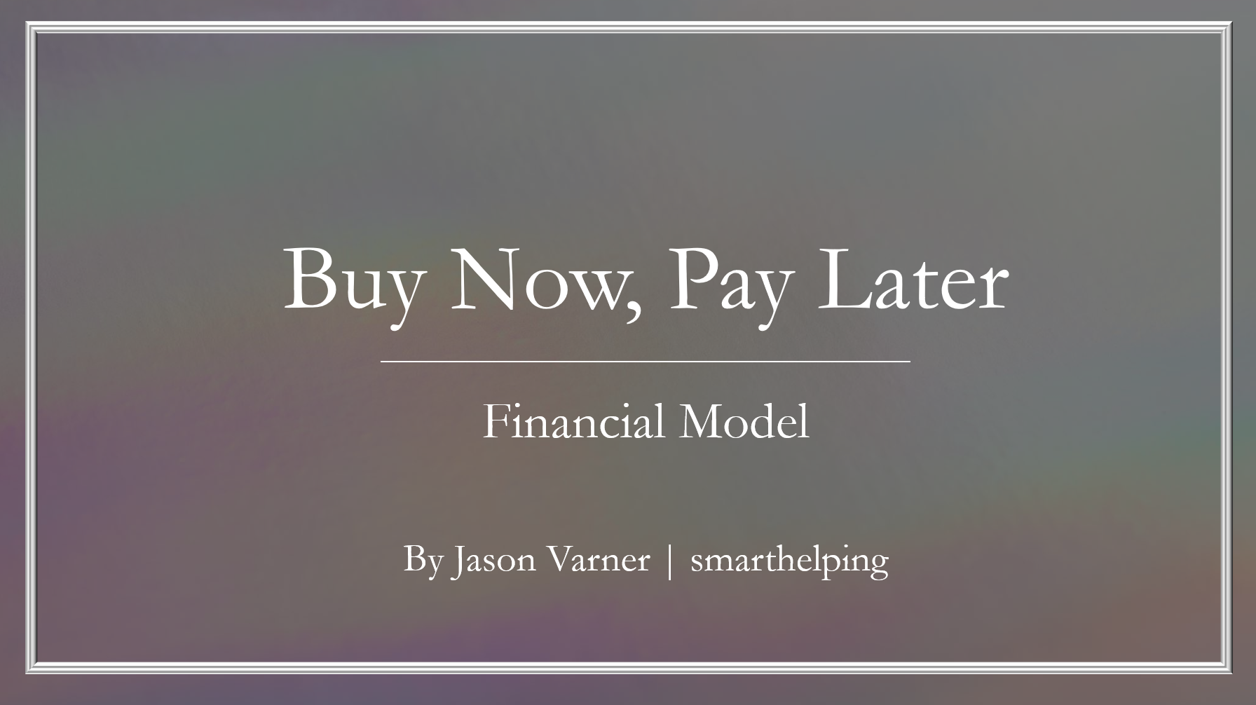 Buy Now, Pay Later (BNPL) Excel Financial Model Template for Startups - Eloquens