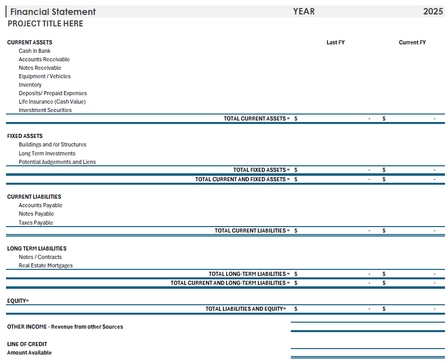 Startup Budget & Monthly Finance Tracker | Financial Statement Template ...