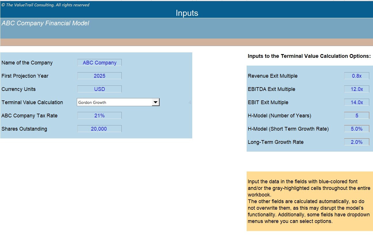 Advanced Financial Model with Forecasting & DCF Valuation - Eloquens