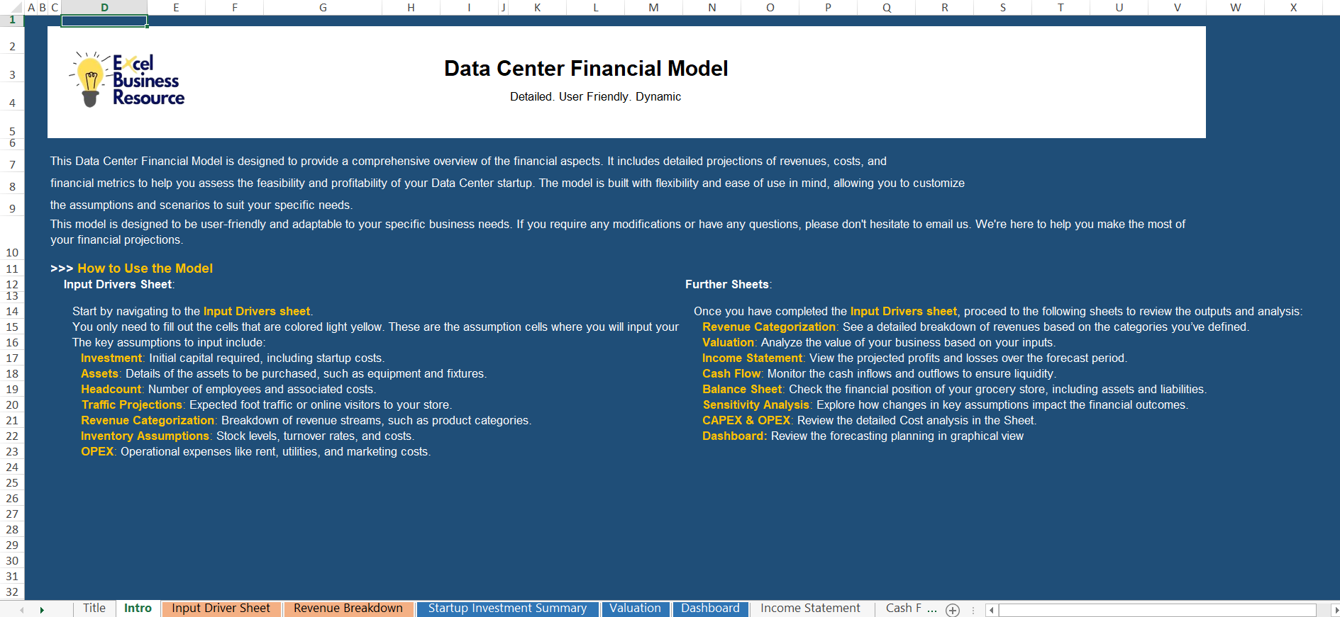 Data Center Financial Model xls - Eloquens