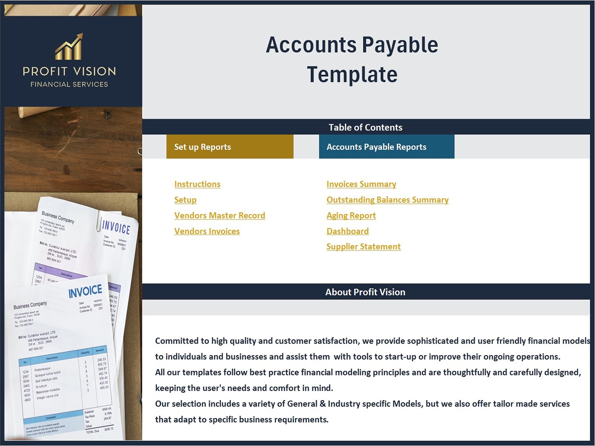 Working Capital Templates Bundle - Eloquens