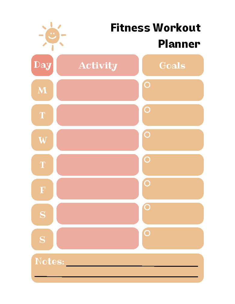 Fitness Planner | 12-Week Goal-Focused Workout & Health Tracker - Eloquens