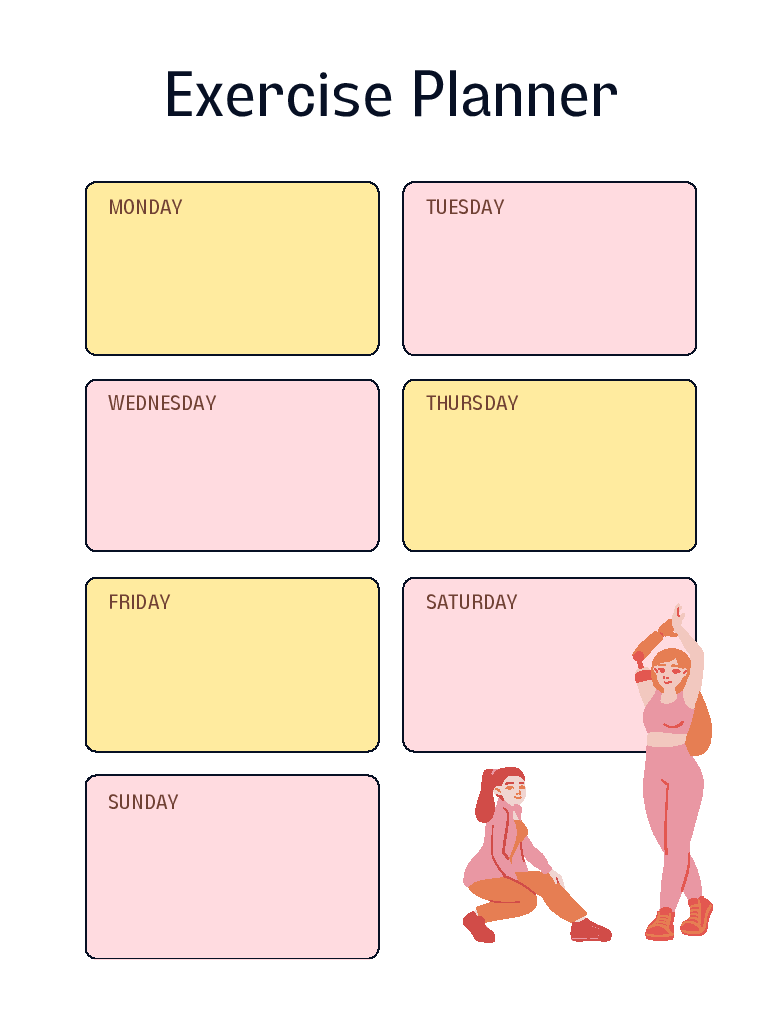 Fitness Planner | 12-Week Goal-Focused Workout & Health Tracker - Eloquens