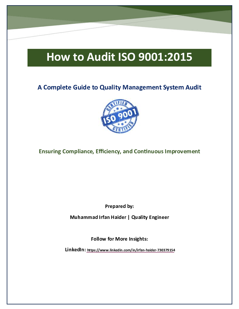 QMS - ISO 9001:2015 - Eloquens
