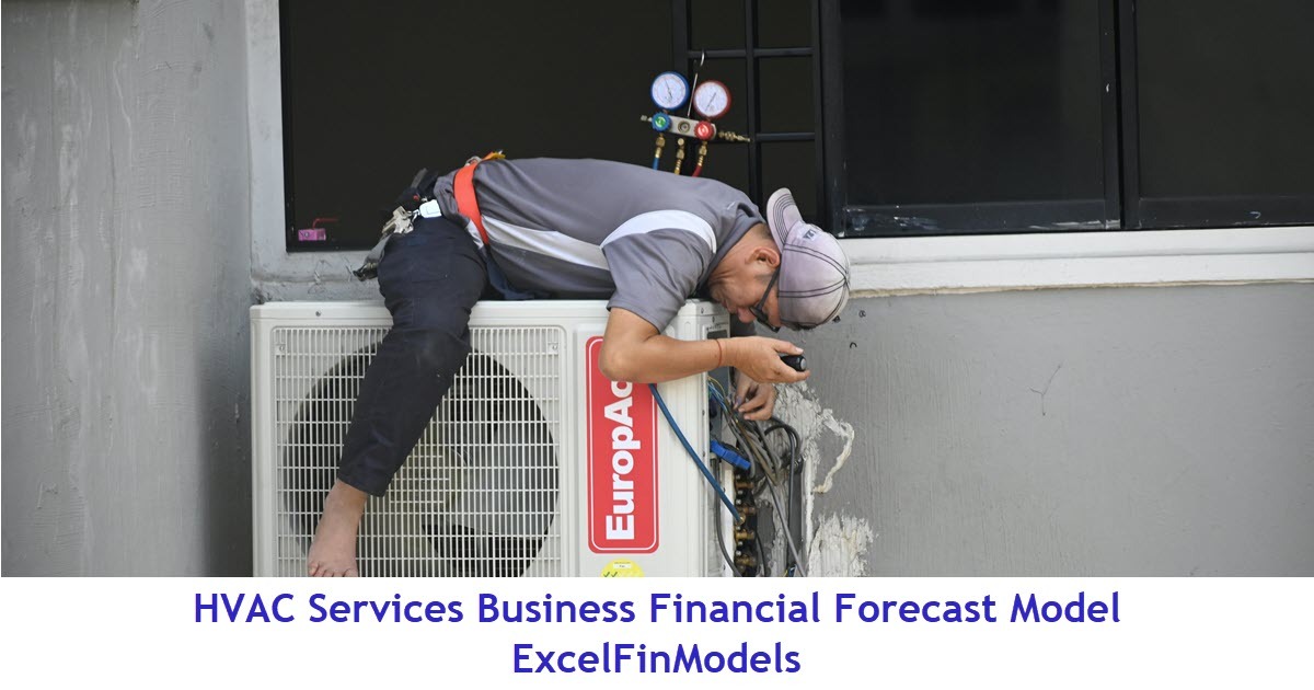 HVAC Services Monthly 5-Year Financial Forecast Model - Eloquens