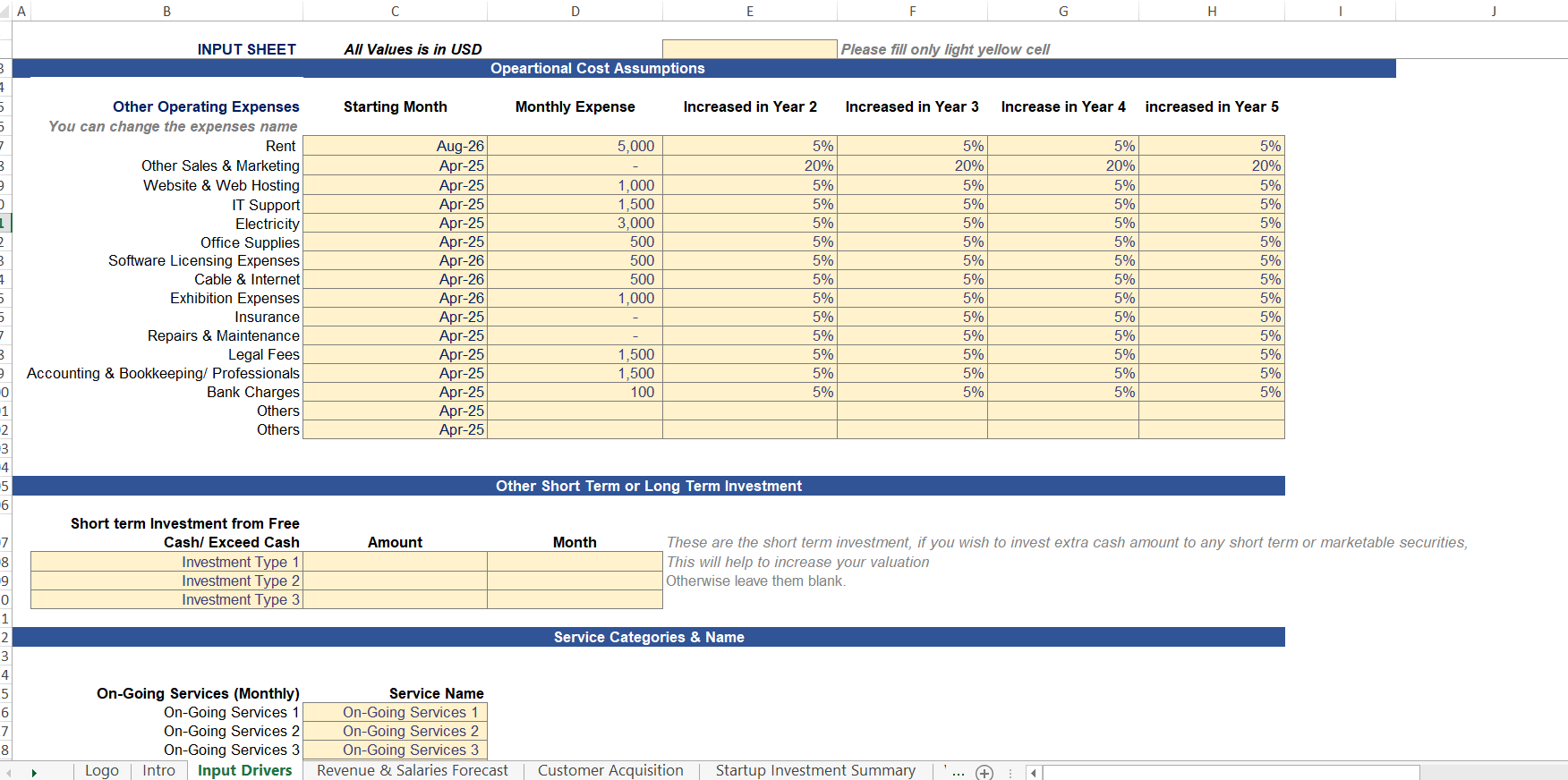 Software Development Firm Financial Forecasting Model - Eloquens