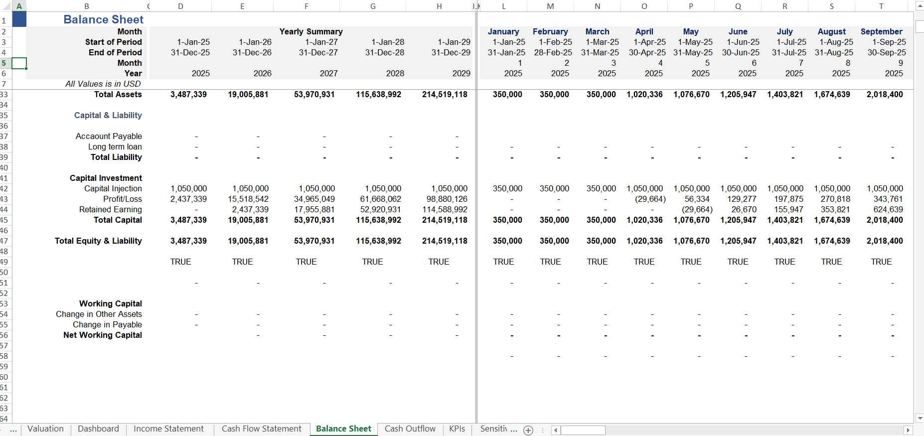 Professional Services Financial Model - Eloquens