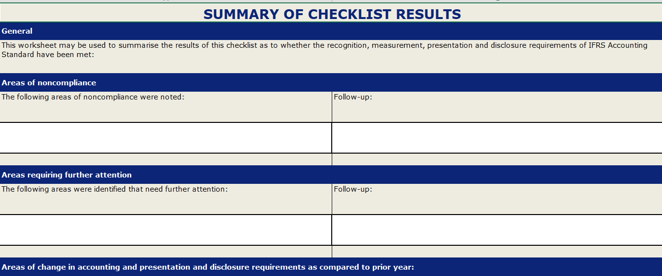 IFRS Checklist 2023 Questionnaire - Eloquens