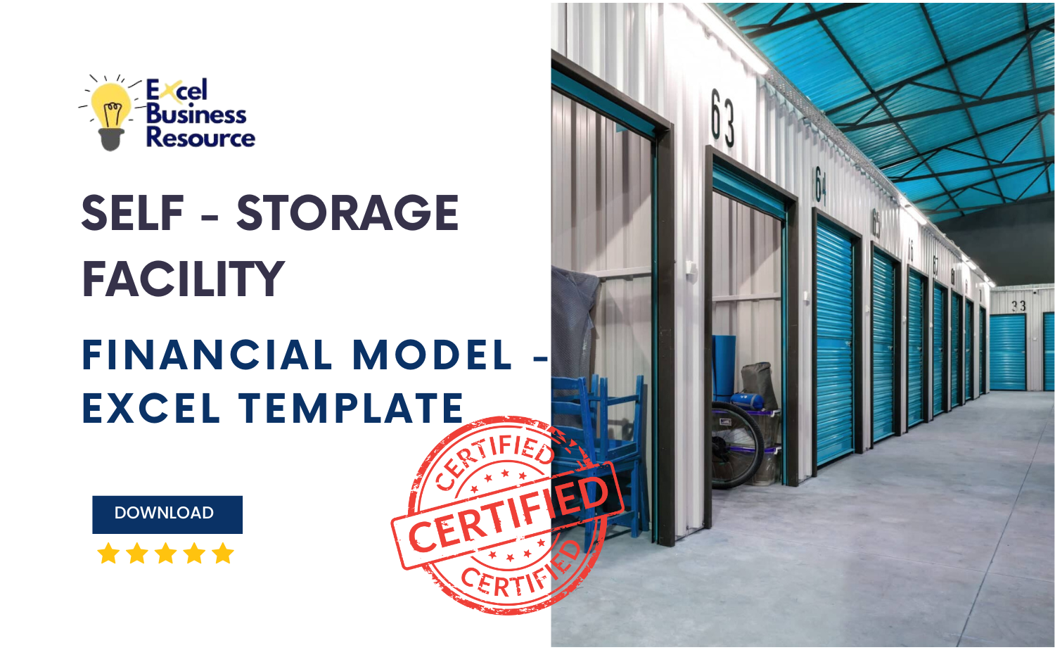 Best Mini Storage Facility Financial Model Template - Eloquens