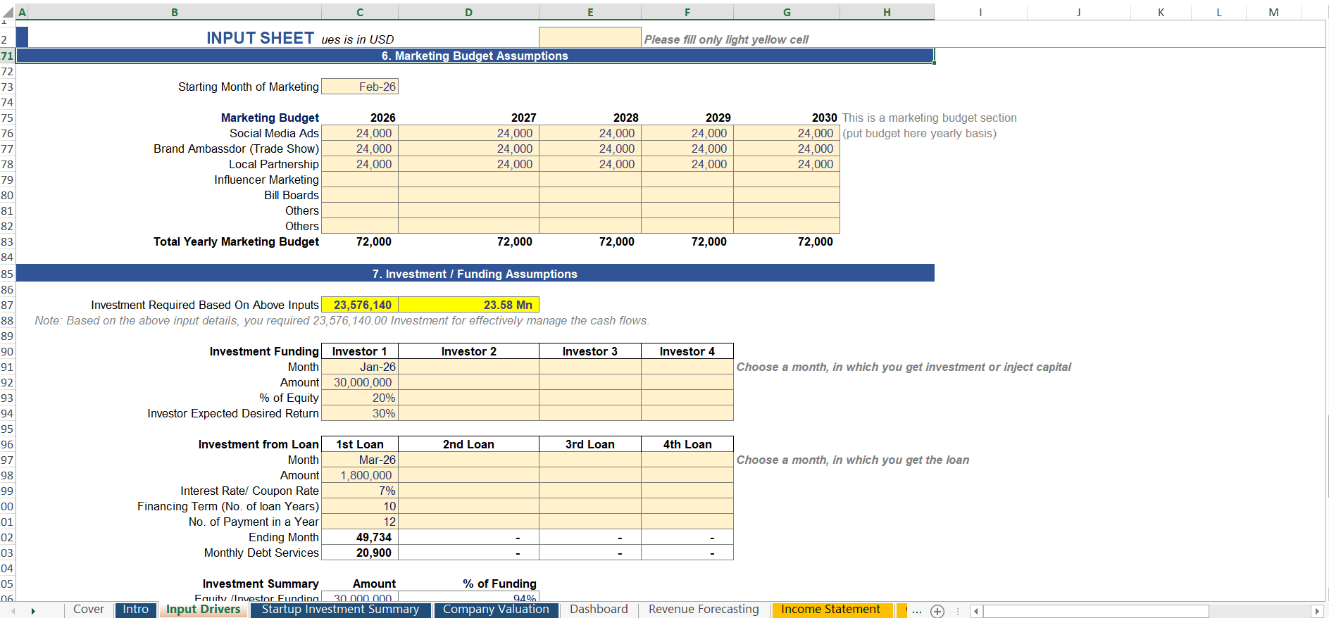 Best Mini Storage Facility Financial Model Template - Eloquens