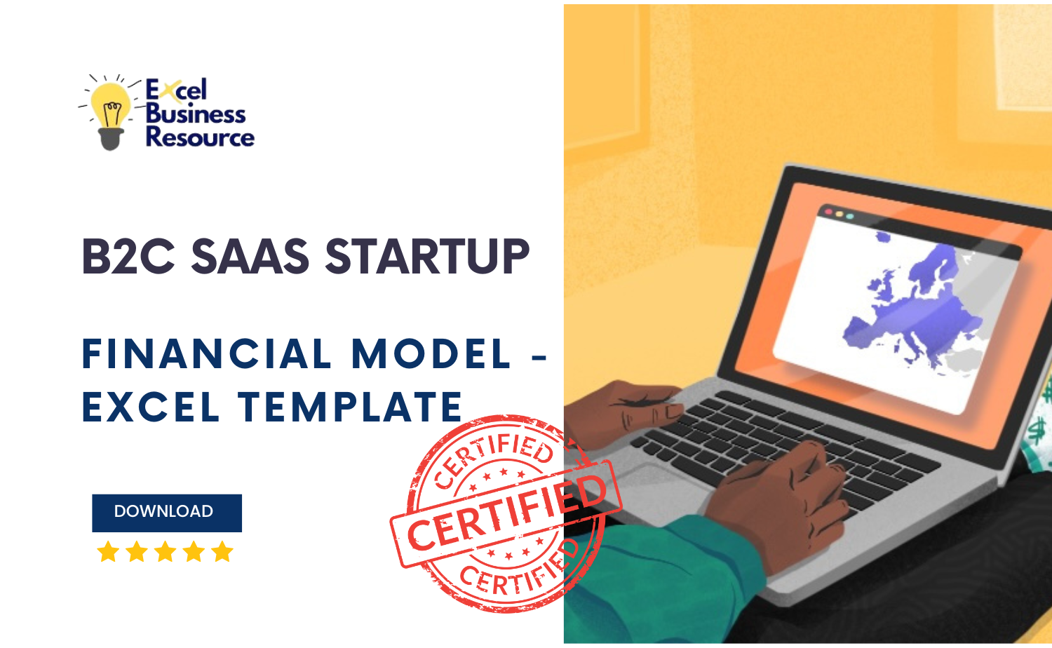 Download B2C SaaS Financial Model Template - Eloquens