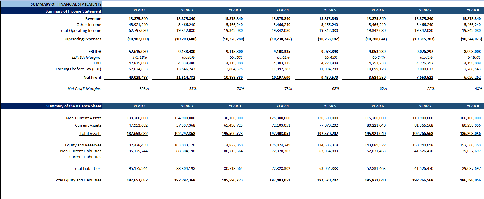 Wind Farm Financial Model (10 Year Financial Forecast) - Eloquens