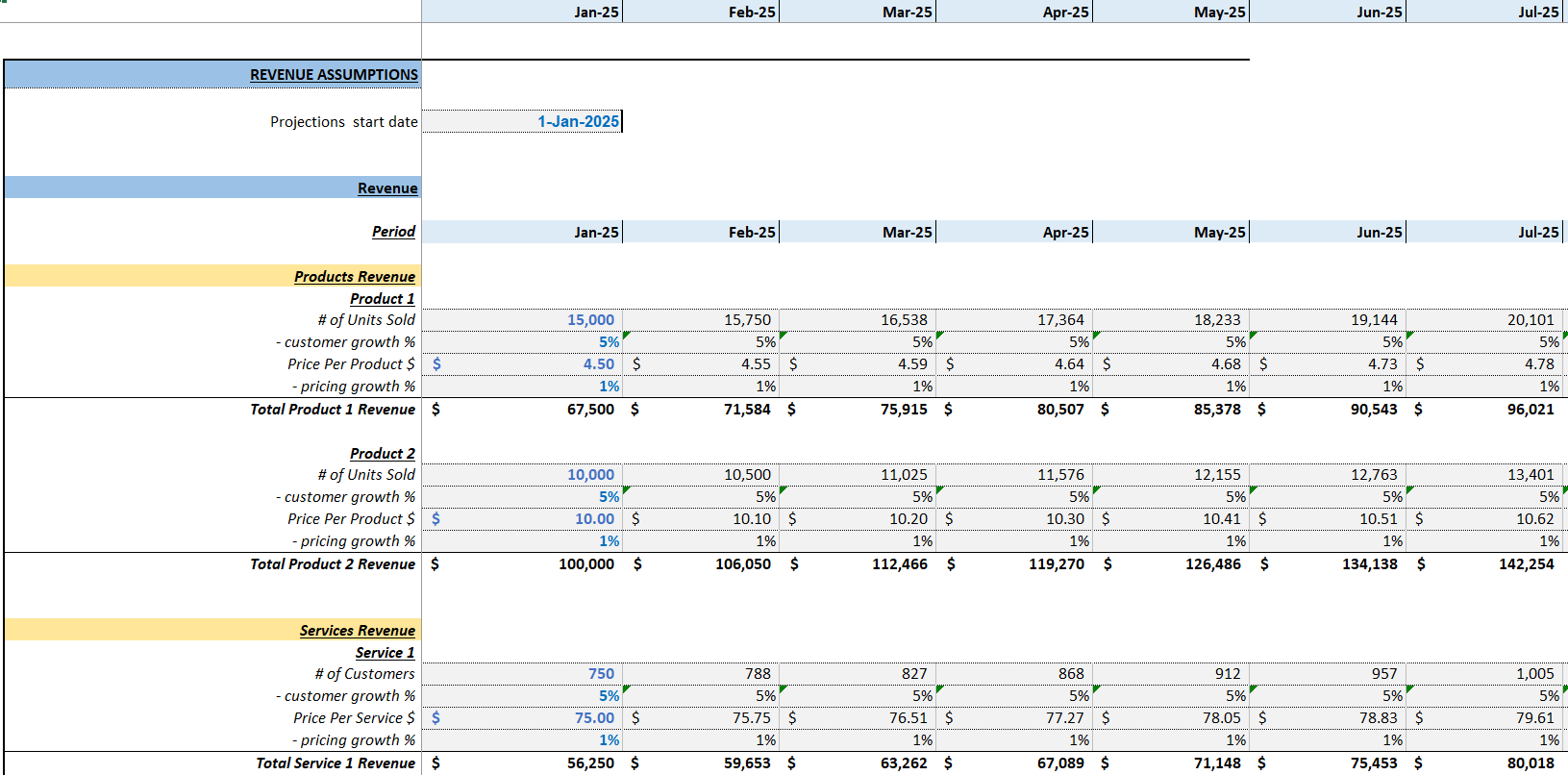 Startup Company Financial Model (5 Year Financial Forecast) - Eloquens