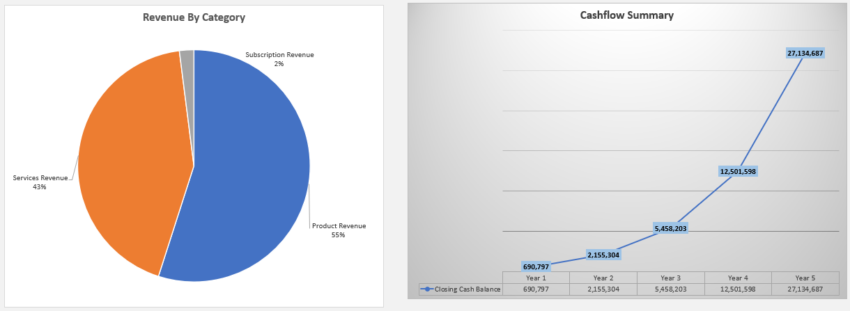 Startup Company Financial Model (5 Year Financial Forecast) - Eloquens