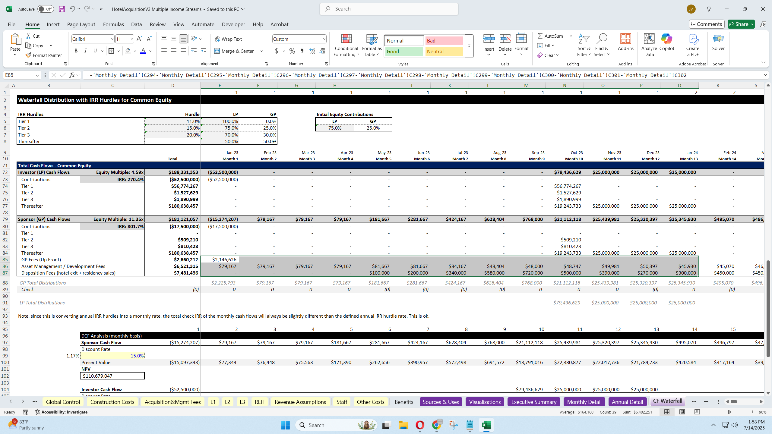 Hotel Deal Analysis Template (Advanced) - Eloquens