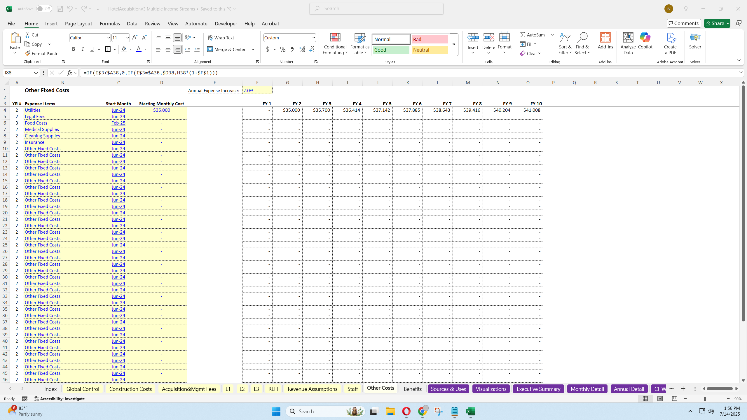 Hotel Deal Analysis Template (Advanced) - Eloquens