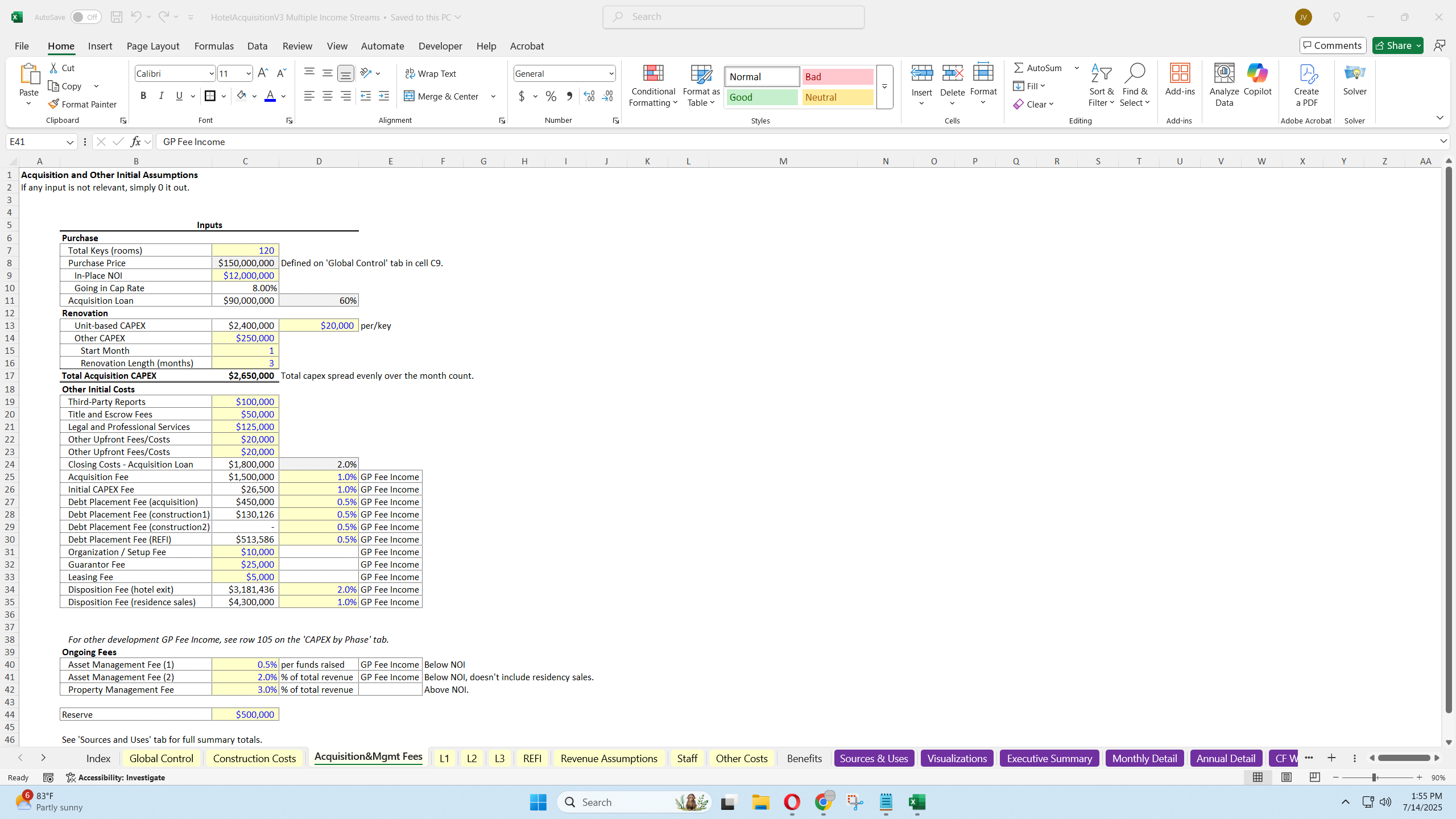 Hotel Deal Analysis Template (Advanced) - Eloquens