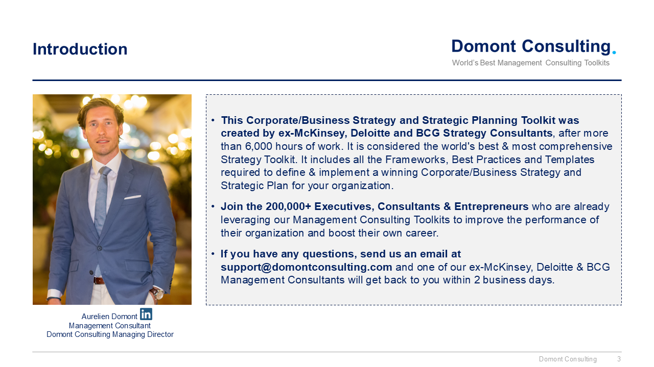 Corporate/Business Strategy and Strategic Planning Toolkit - Eloquens