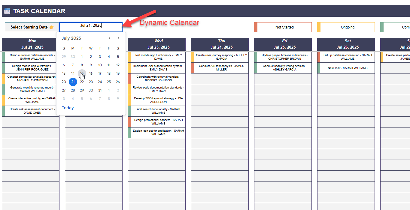 Team Task Tracker | Employee To Do Lists | Task Tracking Spreadsheet ...
