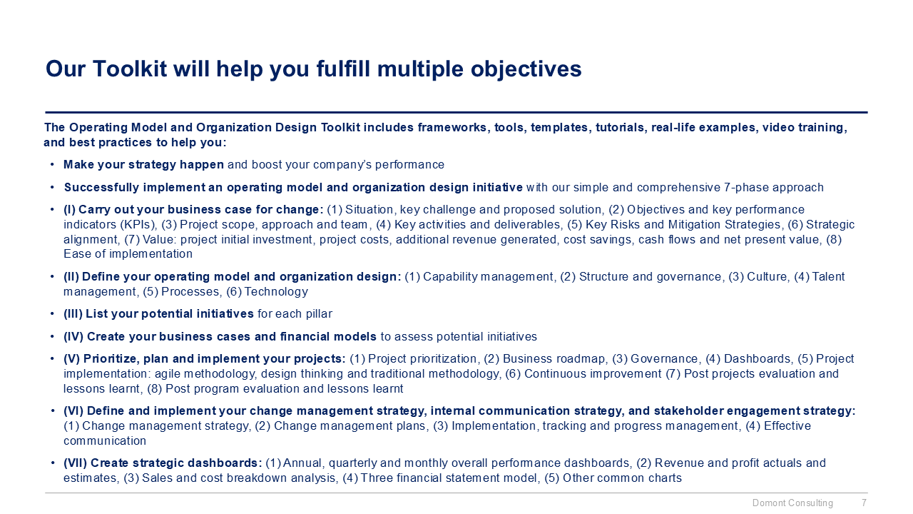 Operating Model and Organization Design Toolkit - Eloquens