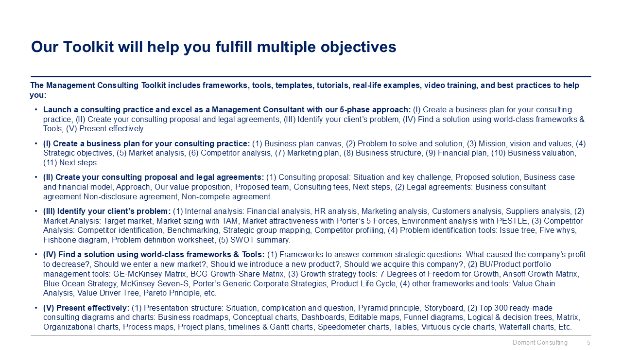 Management Consulting Toolkit - Eloquens